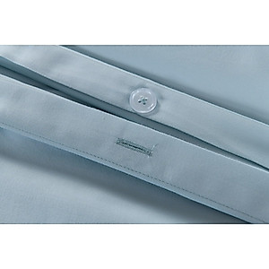 5pcs 400TC Cotton Duvet Cover Set Aqua King