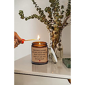 Gift for Her, Him We Put up with Each Other, Funny Wedding Anniversary Birthday Gifts for Wife, Husband, Boyfriend Romantic Candle Gifts