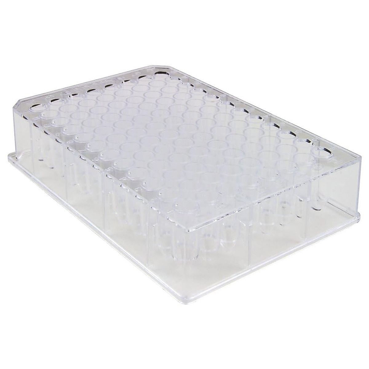 Caplugs Evergreen 222-8636-010 Sterile 96-Well Deep-Well Plates. Polystyrene, Natural, Bag pack (Pack of 20)
