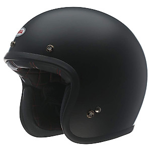 BELL Custom 500 Open-Face Motorcycle Helmet (Matte Black - Large)