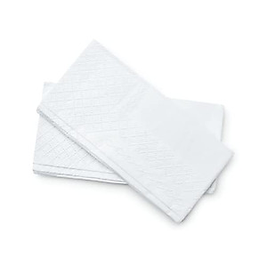 Bell Marque White Dinner Napkin-300 2-Ply White Dinner Napkins, 0.1" Height, 17" width, 15" Length (Pack of 300)