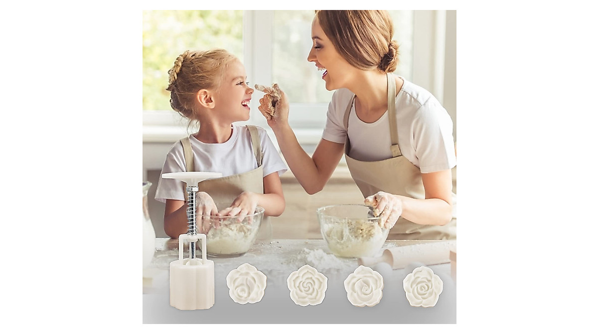Mooncake Press Mold Kit | Easy DIY Hand-Pressed Flower Stamps
