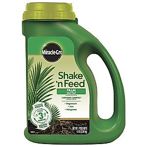 Miracle-Gro Shake 'N Feed Palm Plant Food, 4.5 lb., Feeds up to 3 Months