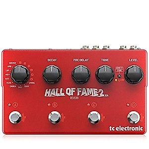 TC Electronic HALL OF FAME 2 X4 REVERB Acclaimed Reverb Pedal Expanded with 4 MASH Switches, Shimmer Reverb and 8 Reverb Presets