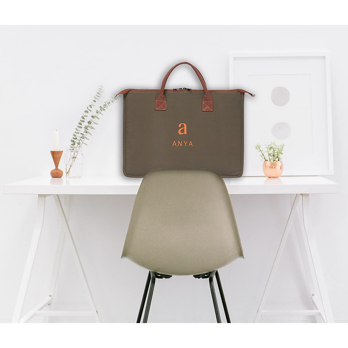 ANYA Art portfolio bag, artist carrying case, storage bag for artwork, posters with zipper and handles, light weight art bag for professionals, students KONST