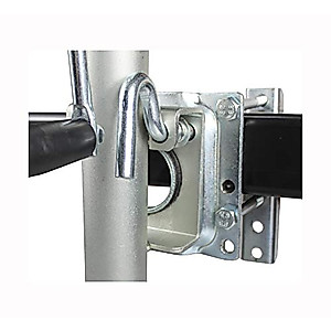 MaxxHaul 70149 Trailer Jack with Dual Wheels - 26-1/2" to 38" Lift Swing Back - 1500 lbs. Capacity , Grey