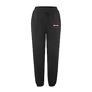 Fleece Sweatpants Women,Xmas Print High Waisted Sweatpants for Women Xmas Print Drawstring Workout Active Joggers Buffalo Plaid Print Plus Size Pajama Pants AG XL