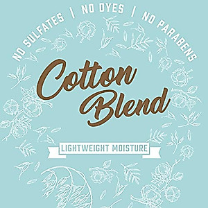 Aveeno Blend Sulfatefree Shampoo for Light Moisture Soothed Scalp Gentle Cleansing Shampoo With Nourishing Oat Paraben Dyefree, White Cotton, 12 Fl Oz