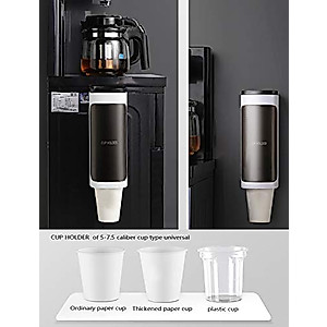 Wall Mount Paper Cup Dispenser,3Oz - 5Oz Disposable Small Cups for Home Office Gym (White)