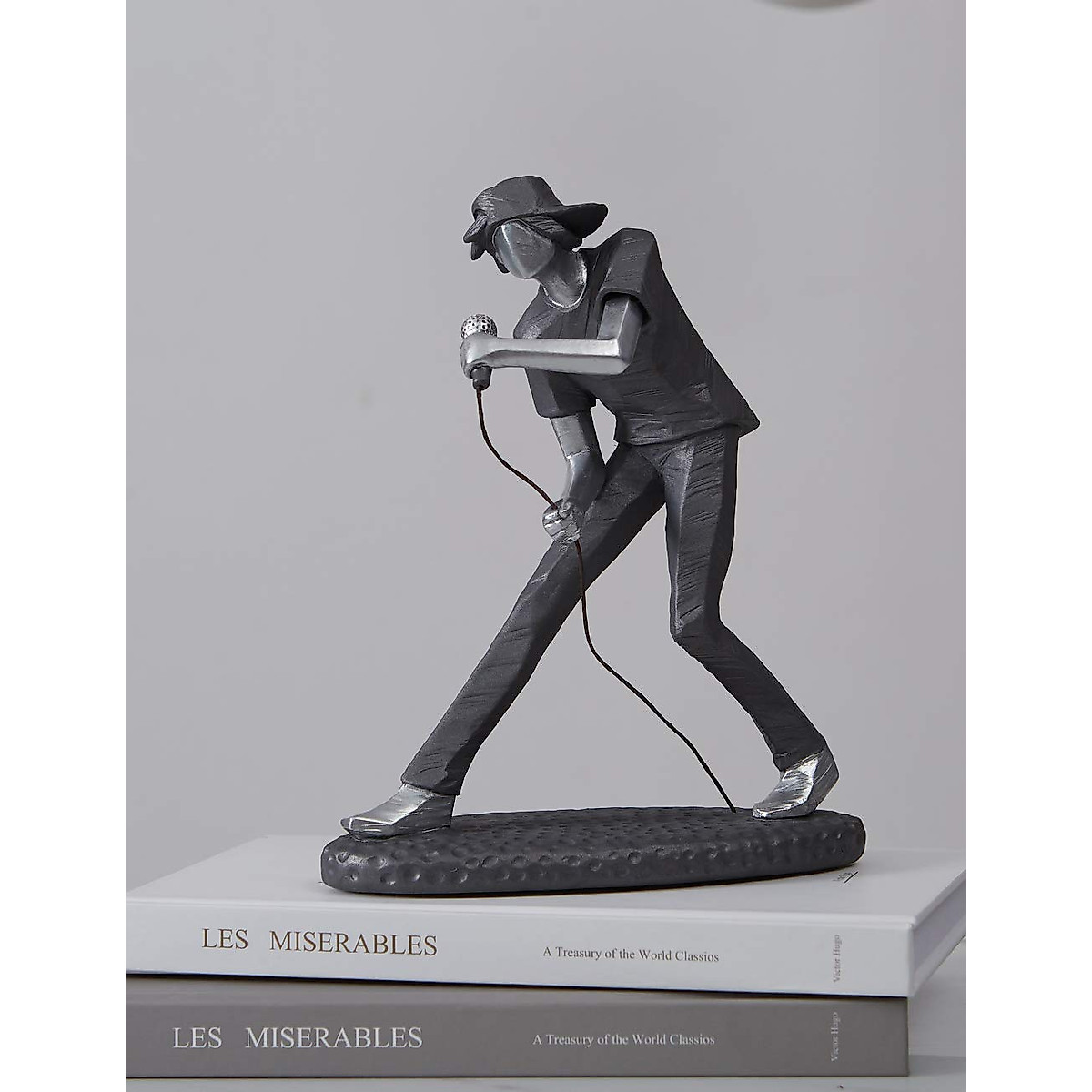 HAUCOZE Music Decor Figurine Home Gifts Modern Sculpture Statue Table Centerpiece Crafts Polyresin Piano Arts 8.5inch