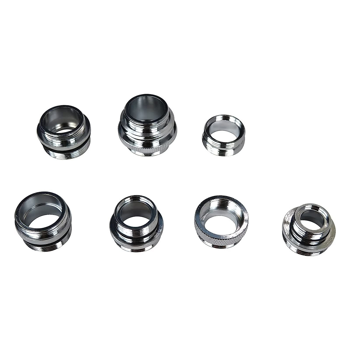 7pcs Faucet Adapter Kit With Tom Thumb Cache Adapter (TTCAD4) – Male 3/8”-18T