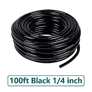 Daisypower 1/4 inch Blank Distribution Tubing Drip Irrigation Hose,50ft Soft Watering Tube for Small Lawn Garden Irrigation System