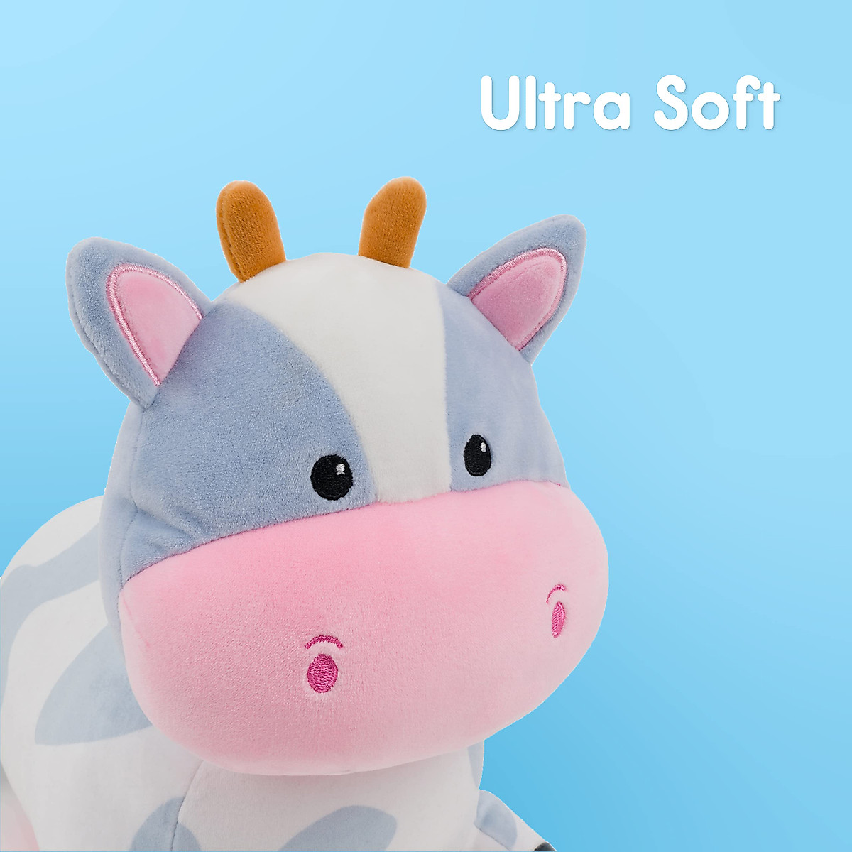 Snuggie Buggies Cow Stuffed Animals Ultra Soft Cute Cow Plush Cute Soft Stuffed Cow Plushie for Kids