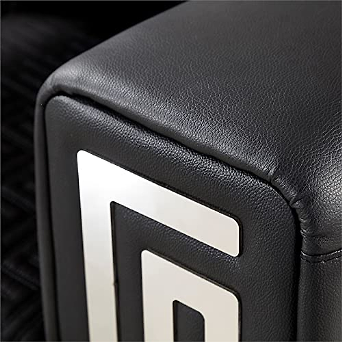 American Eagle Furniture AE223 Black Color with Faux Leather and Fabric Sofa