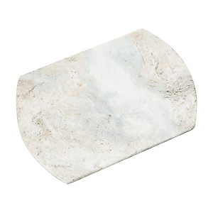 Creative Co-Op Marble Cheese, Buff Color Cutting Board, 12" x 8"