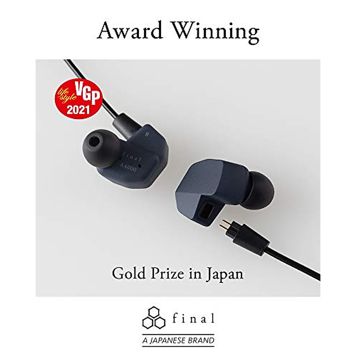 Final A4000 in-Ear Wired Noise Isolating High Precision Clear and Transparent Sound Earphones