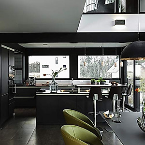 Oxdigi Black Contact Paper Decorative 24 x 196 inches for Cabinets Countertops Kitchen Glossy Glitter Self Adhesive Film Peel and Stick Waterproof Removable Wallpaper