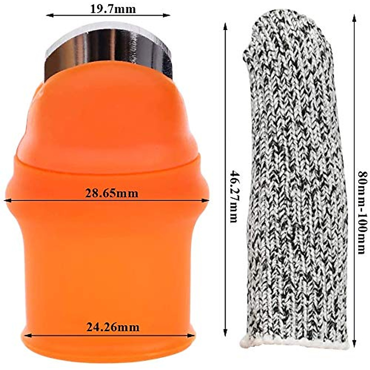 "N/A" 4 Pack Garden Silicone Thumb Knife Separator Finger Knife Harvesting Plant Knife Plant Gardening Gifts Trim Garden Vegetable Gardening Tools