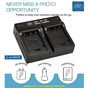 BM 2 EN-EL19 Batteries & Dual Battery Charger for Nikon Coolpix A300, W100, W150, S3100, S3200, S3300, S3500, S3600, S3700, S4100, S4200, S4300, S5200, S5300, S6400, S6500, S6800, S6900, S7000 Cameras