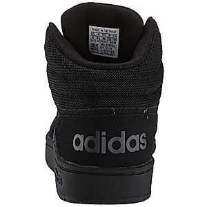 adidas Men's Hoops 2.0 MID Sneaker, core Black/core Black/Grey Six, 9.5 M US