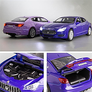 WXXGY for Maserati Quattroporte. 1:32 Coupe Alloy Car Model Diecast Metal Toy Car Model Collection Kids Toy Gift (Color : Blue)