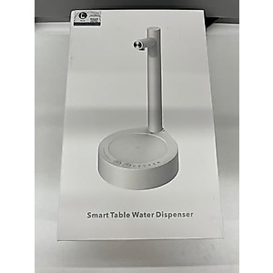 AUAUY Desktop Water Bottle Dispenser, Smart 6 Levels Table Top Water Dispensers for 5 Gallon & Universal Bottles, USB Portable Charging Automatic Water Jug Dispenser for Home,Office,Outdoor(Black)