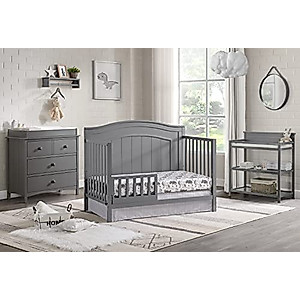Oxford Baby Nolan 4-in-1 Convertible Crib, Dove Gray, GreenGuard Gold Certified