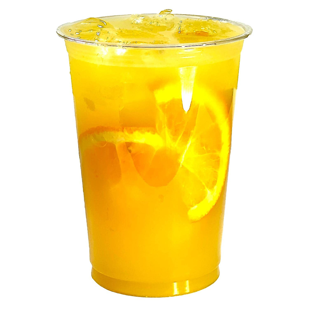 Clear Plastic Disposable Cups | 14 oz Cups, 500 Pack | Crystal Clear PET Cup | Cold Smoothie | Iced Coffee Go Cups | Ideal for Coffee, Parfait, Juice, Soda, Cocktail, Party Cups (14oz, 500 count)