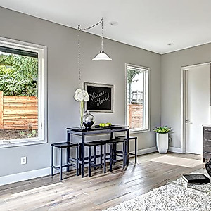 Design House 517565 Millbridge Traditional 1-Light Indoor Hanging Swag Light with Alabaster Glass Shade for Living Dining Room Bar Area, Satin Nickel Finish