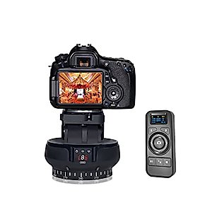 Motorized Pan Tilt Head, 360° Rotation Motorized Panoramic Head, Wireless Remote Control Pan Tilt Professional Multifunctional Motorized Panoramic Head, for Mobile Phone Camera, Max.1Kg Load
