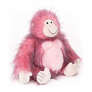 GUND Fab Pals Collection, Ramona Gorilla, Plush Monkey Stuffed Animal for Ages 1 and Up, Pink, 11.5”