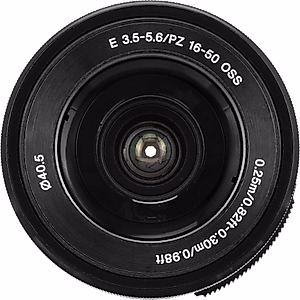 Sony E PZ 16-50mm f/3.5-5.6 OSS Lens (SELP1650) + Filter Kit + Lens Cap Keeper + Cleaning Kit + More (Renewed)