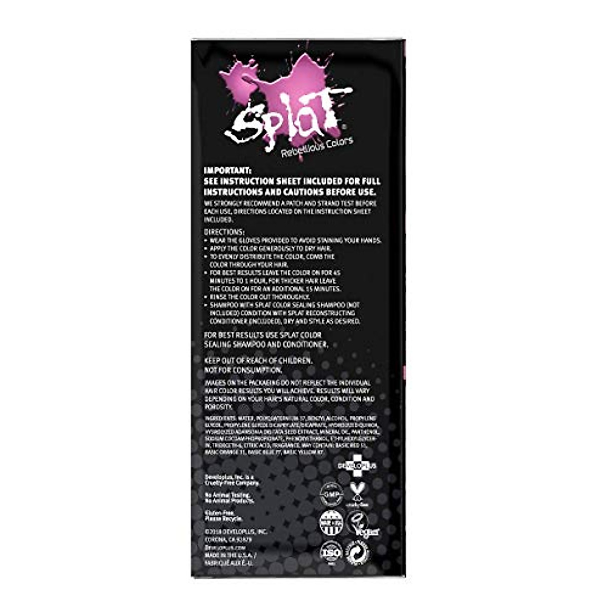 Splat Midnight Rosetta Pink Semi-Permanent Hair Dye