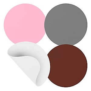 LUTER 4pcs Jar Opener Gripper Pads, Silicone Jar Opener Multi-function Jar Opener Kitchen Coasters Bottle Lid Openers for Arthritis Seniors Kids Women and Weak Hands(4 Colors)