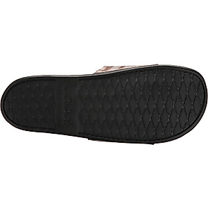 adidas Women's Adilette Comfort Slides Sandal, Vapour Grey Metallic/Vapour Grey Metallic/Core Black, 10