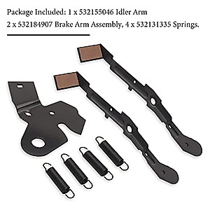 LIZEWEI 532151785 532184907 532155046 Arm Bracket Roller Cam Kit for Husqvarna Craftsman Riding Mower 42 Inch Deck LT1000 LT2000