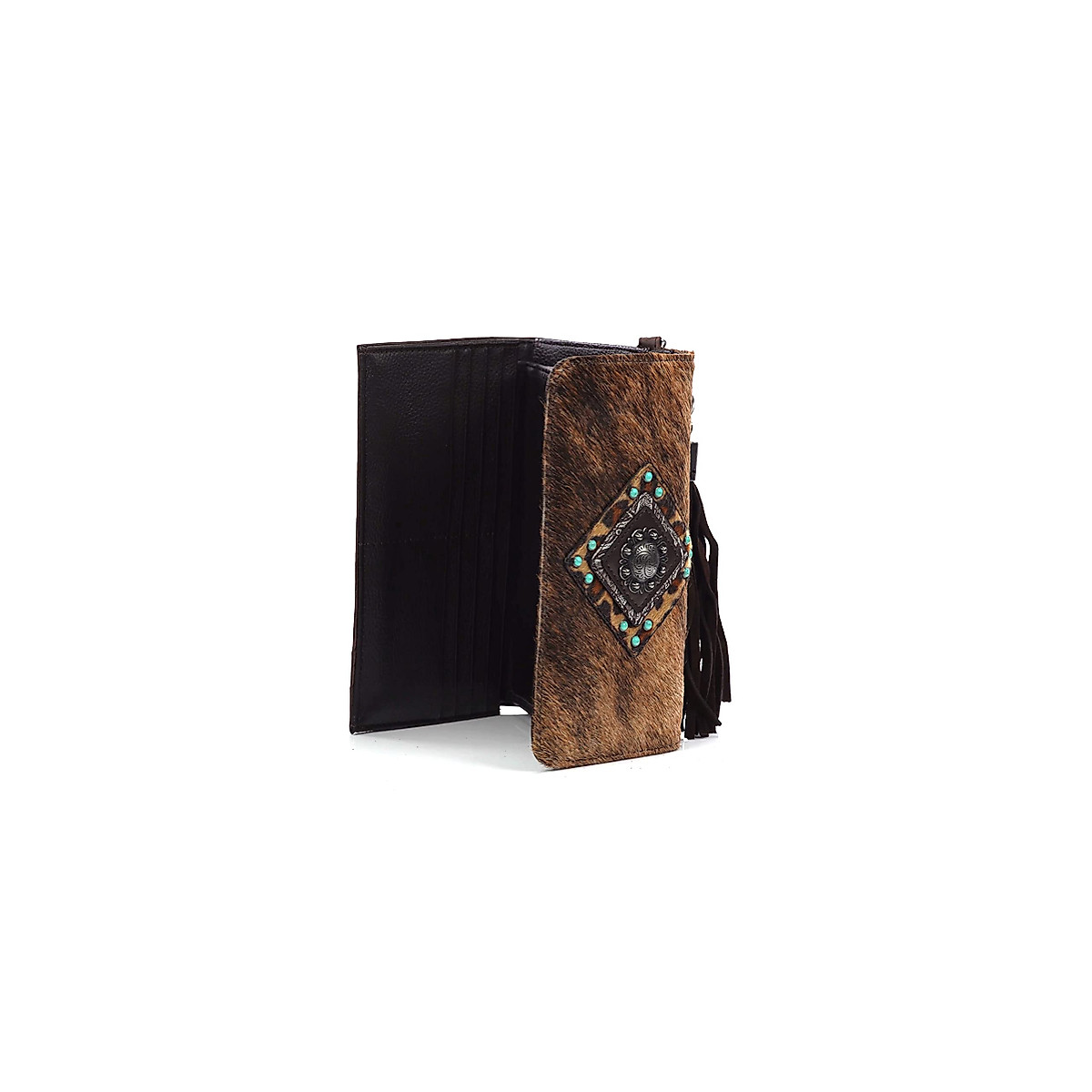 ARIAT NASHVILLE WALLET CALF HAIR BROWN