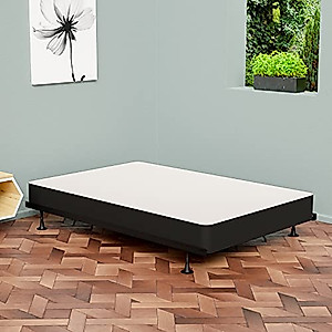 Mayton, 4.5-Inch, Queen, Black Easy Wood Box Spring/Foundation with Simple Assembly