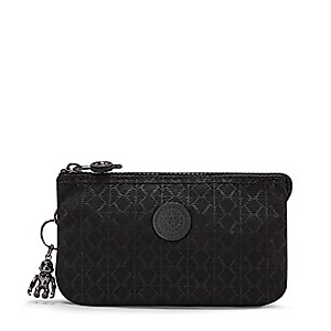 Kipling Womens Creativity Large Pouch, Versatile Cosmetics Kit, Lightweight Nylon Travel Organizer Wallet, Signature Emb, 7.25 L X 4.25 H X 1.5 D US