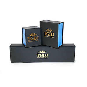 TGDJ 14k Yellow Gold Round Hoop Earrings - 2mm Thick Sterling Hinged Hoop Earrings for Women - Available in 9 Different Sizes from 13 mm to 65 mm