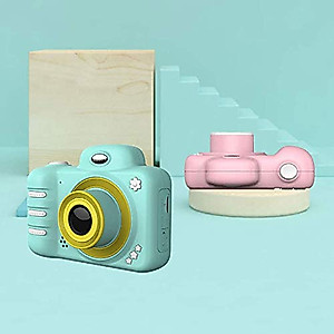 LKYBOA Cartoon Children's Camera - Dual Lens HD Digital Video Camera Small SLR Gift (10x7x5cm) (Color : B)