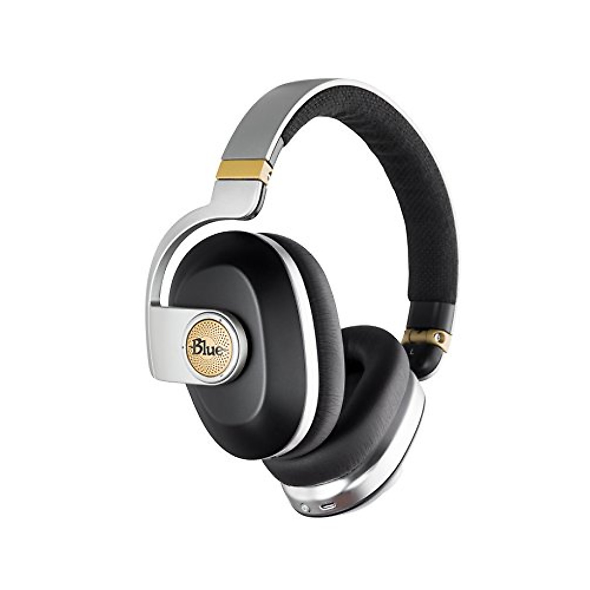 Blue Satellite Premium Wireless Noise-Cancelling Headphones with Audiophile Amp (Black)