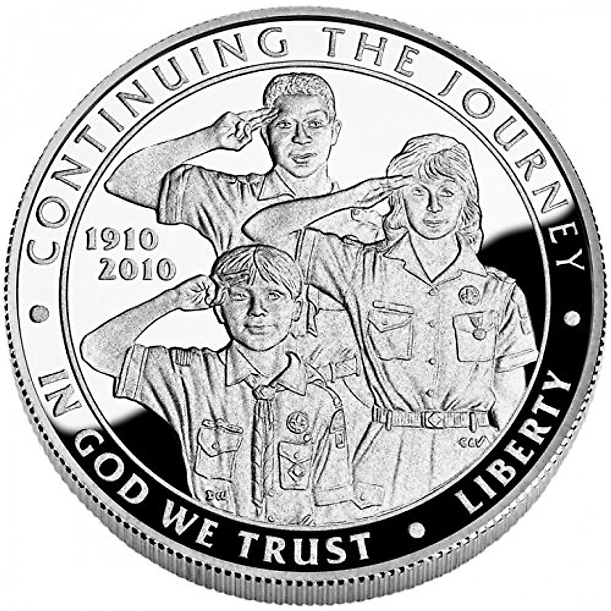 2010 P Boy Scouts Centennial Silver Dollar Commemorative US Mint Proof