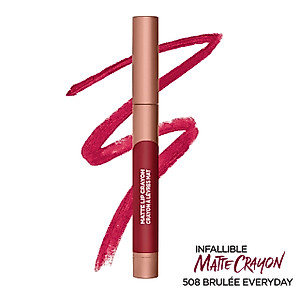 L’Oréal Paris Infallible Matte Lip Crayon, Brulee Everyday (Packaging May Vary)