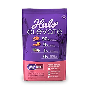 Halo Elevate Dry Dog Food, Grain Free Salmon Recipe, 20lb