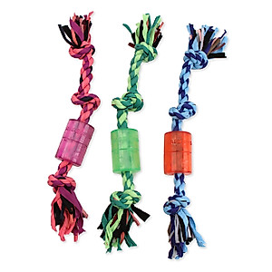 Mammoth 14-Inch TPR Squeaky Cloth Rope, Medium