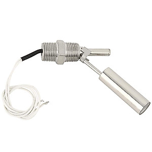 Liquid Level Sensor, Liquid Water Level Sensor Float Switch Side-Mounted 304 Stainless Steel 1/2NPT Male Thread DC0-110V, Model: YZ-SUS304 (A Type)