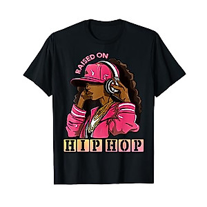 RAISED ON HIP HOP Fashion 50th Rap Anniversary T-Shirt