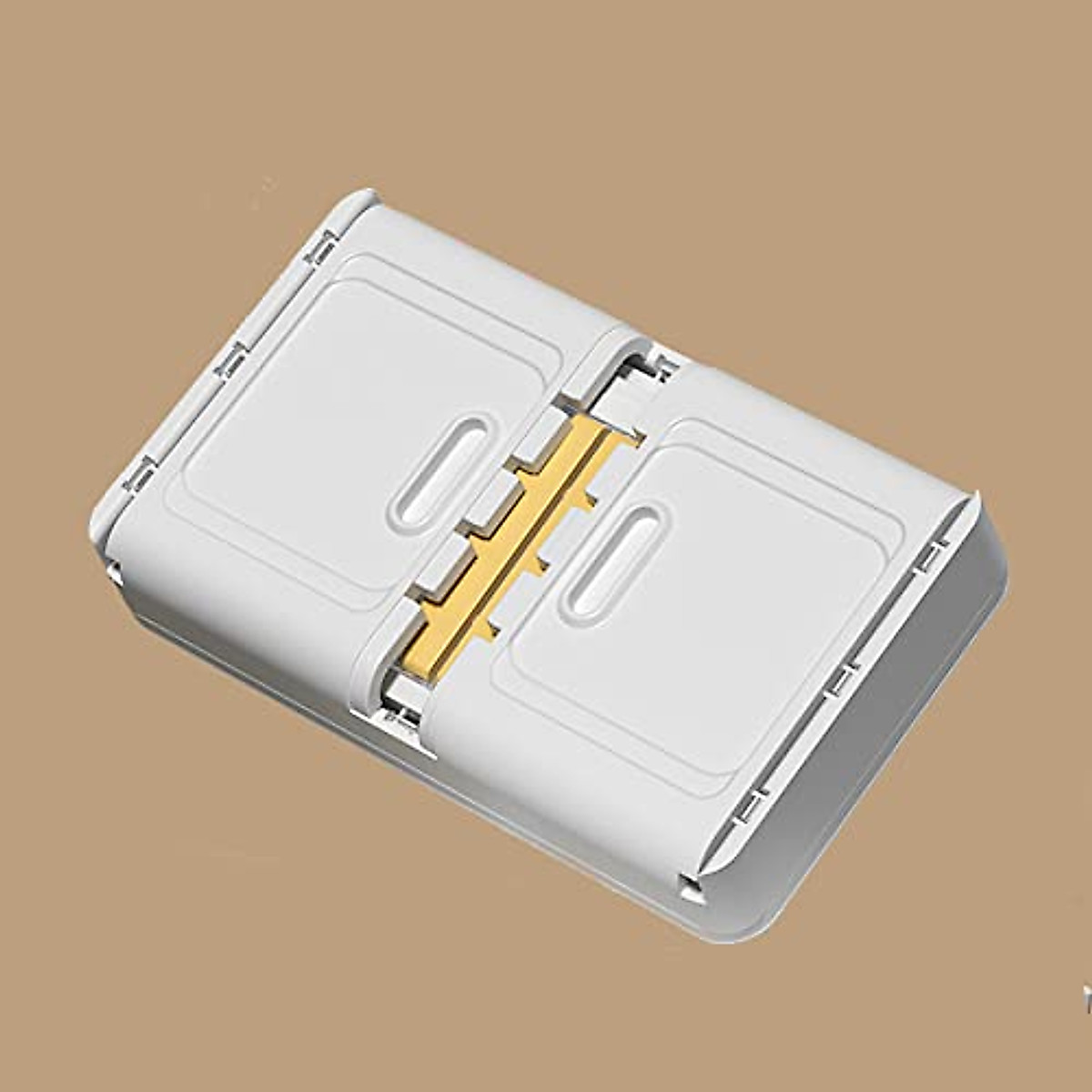 Collapsible Storage Bins with Lids Storage Bins Folding Storage Box with Doors for Closet Organizers and Storage (L)