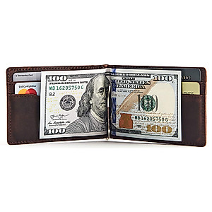 YBONNE 2Pcs 68mm Spring Metal Money Clip Insert Bar Replacement for Bifold Wallet